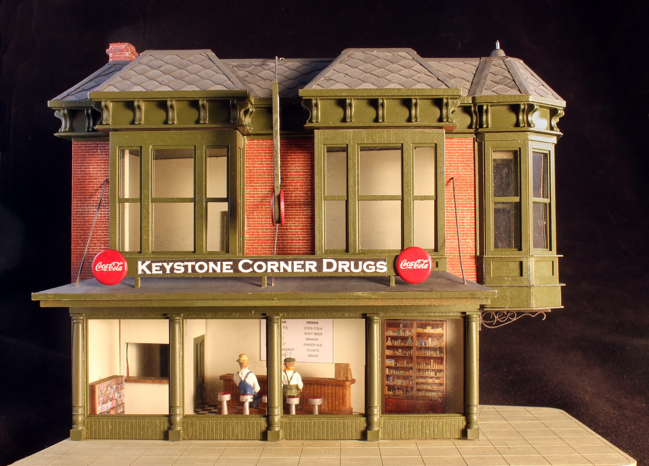 #2038 Corner Drug Store – HO Scale – Berkshire Valley Models