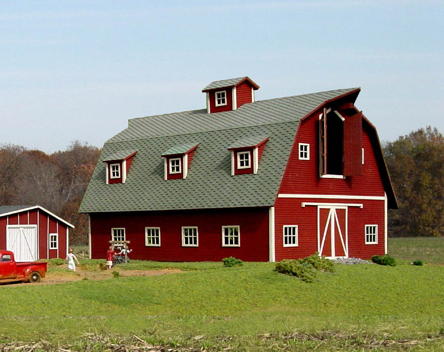#2052 Country Barn – HO scale – Berkshire Valley Models